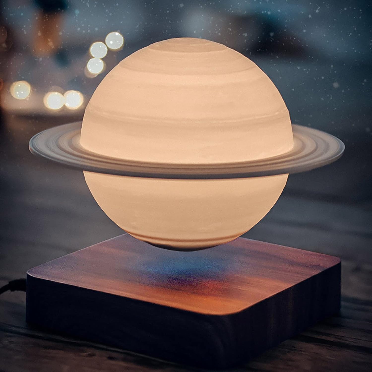 Levitating Saturn Lamp – Nyrwana